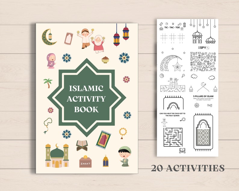 Islamic Activity Book Printable Islamic Activities Printable - Etsy