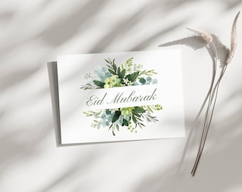 Eid Card Printable, Eid Card Digital, Eid Greeting Card, Eid Mubarak ...