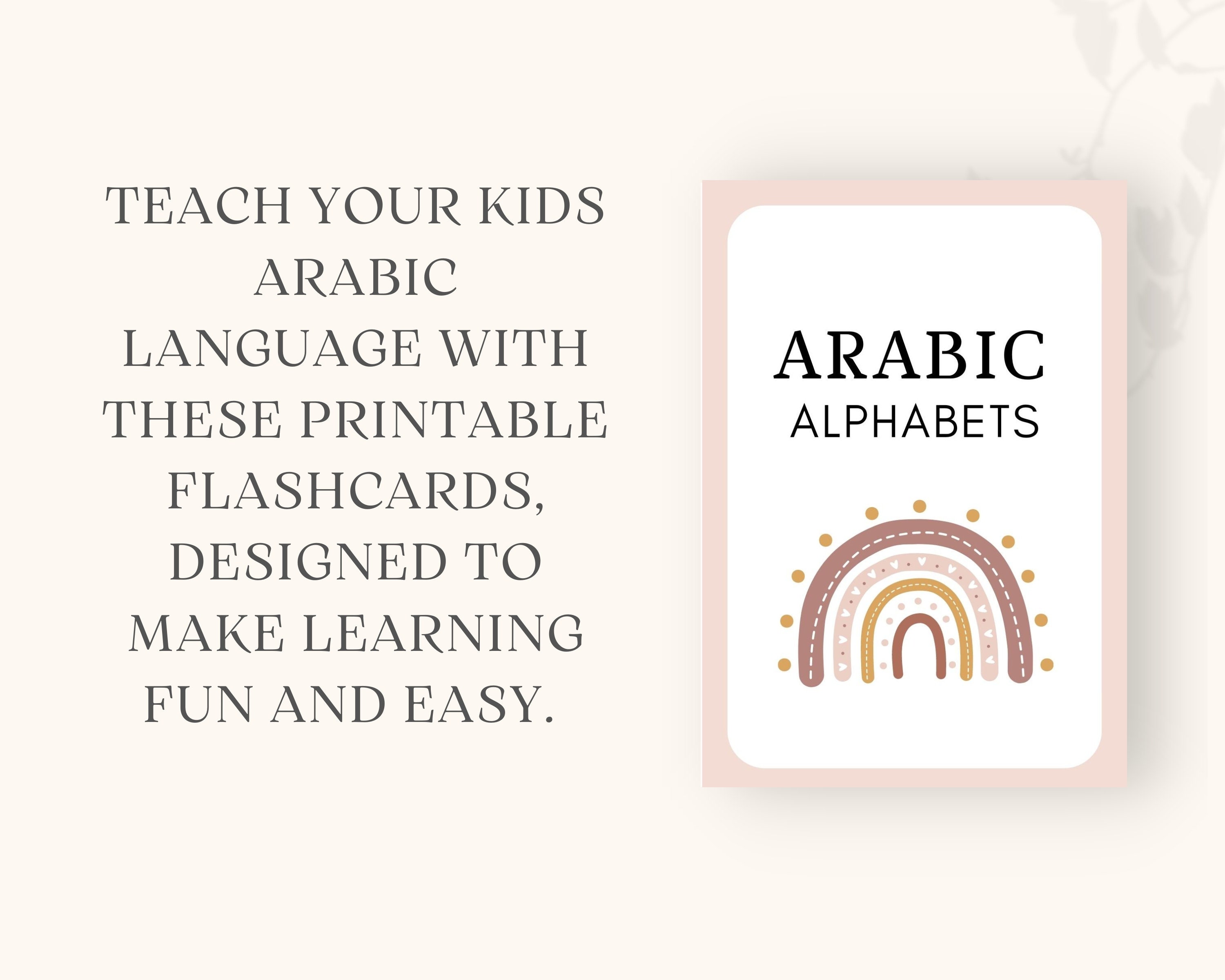 Arabic Alphabet Flashcards Arabic Alphabet Arabic - Etsy