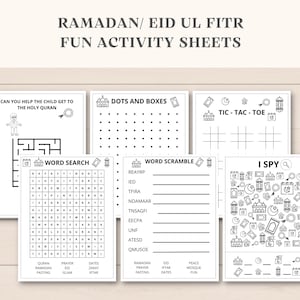 Ramadan Activity Printable, Eid Activities, Ramadan Activity Book ...