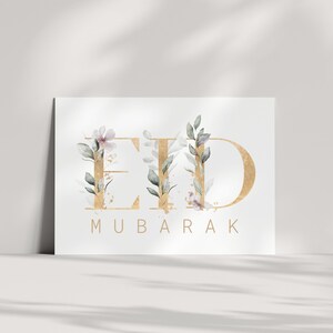 Eid Card Printable, Eid Card PDF, Eid Greeting Card, Happy Eid Card, Printable Eid Card, DIY Eid ...