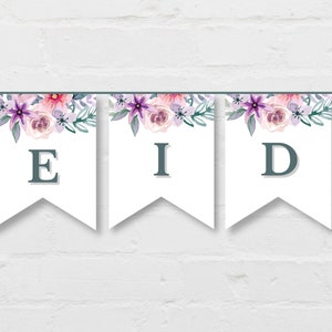 Eid Banner Printable, Eid Mubarak Banner, Eid Decoration, Eid ...