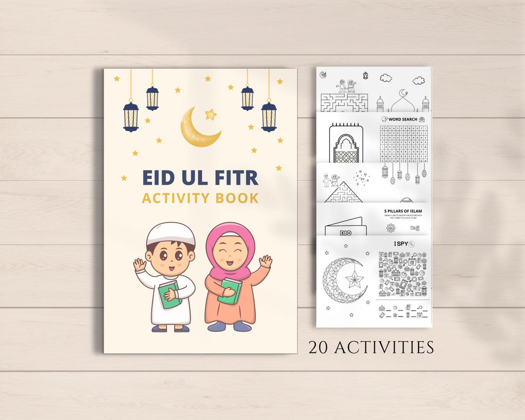 Eid Ul Fitr Activity Book, Eid Activity Book, Eid Printable, Eid ...