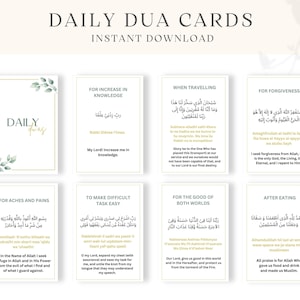 Dua Cards, Islamic Duas, Dua Cards Printable, Dua Book, Duas PDF, Daily ...
