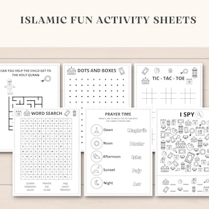 Islamic Activities Printable, Islamic Kids Activity, Islamic Coloring ...