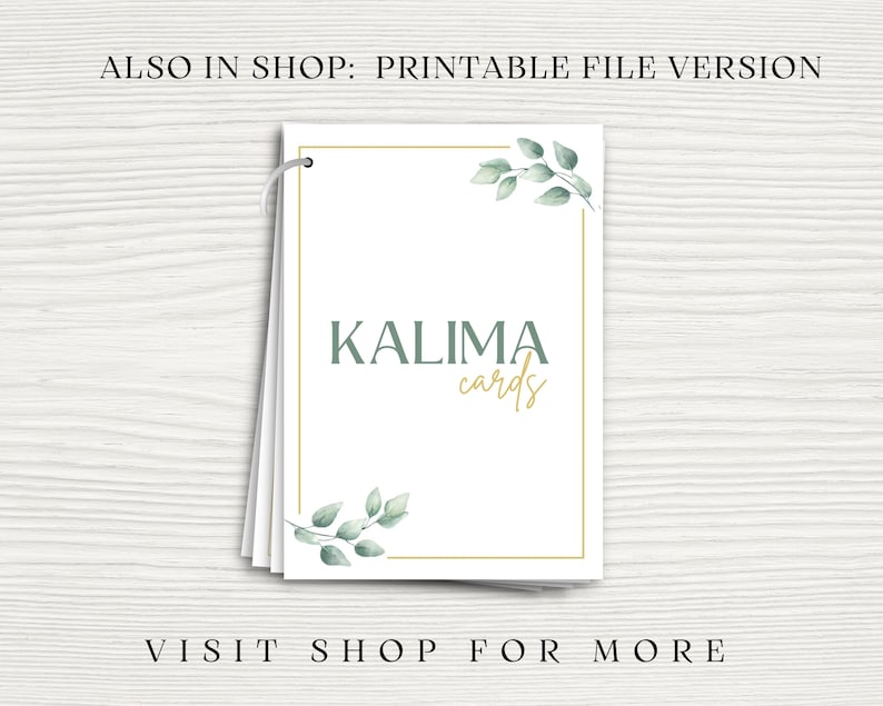 Kalima Flashcards, Digital Kalma Cards, the Six Kalimas, Kalima of ...