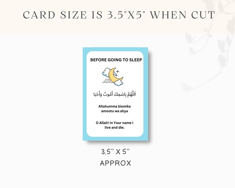 Kids Dua Cards Islamic Kids Printables Duas for Kids - Etsy