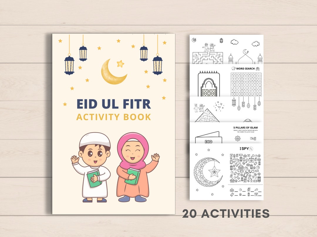 Eid Ul Fitr Activity Book Printable, Eid Activity Book, Eid Printable ...