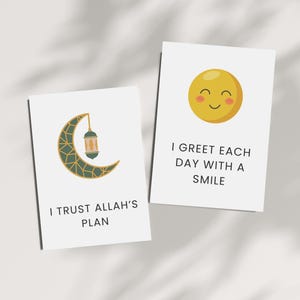 Islamic Affirmations Cards for Kids, Muslim Affirmations, Muslim Kids ...