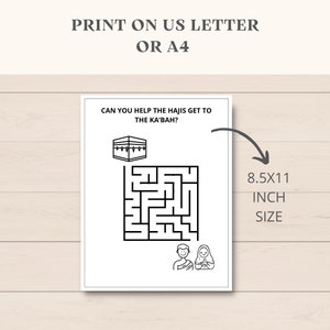 Eid Ul Adha Activity, Eid Activity Printable, Hajj Kids Activity, Eid ...