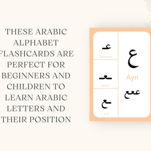 Arabic Alphabet Positions, Arabic Letters, Letter Position, Arabic ...