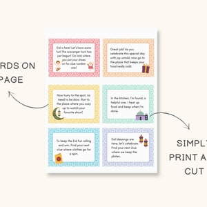 Eid Scavenger Hunt Printable, Eid Activity, Eid Games, Indoor Treasure ...