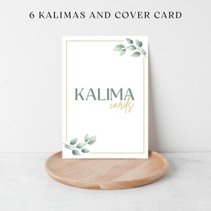 Kalmah Flashcards Printable, the Six Kalmahs, Kalmah of Islam, Kalimah ...