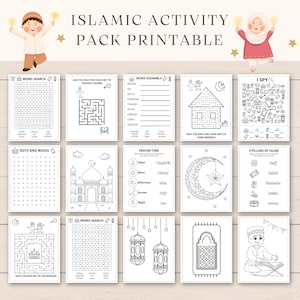 Islamic Activities Printable, Islamic Kids Activity, Islamic Coloring ...