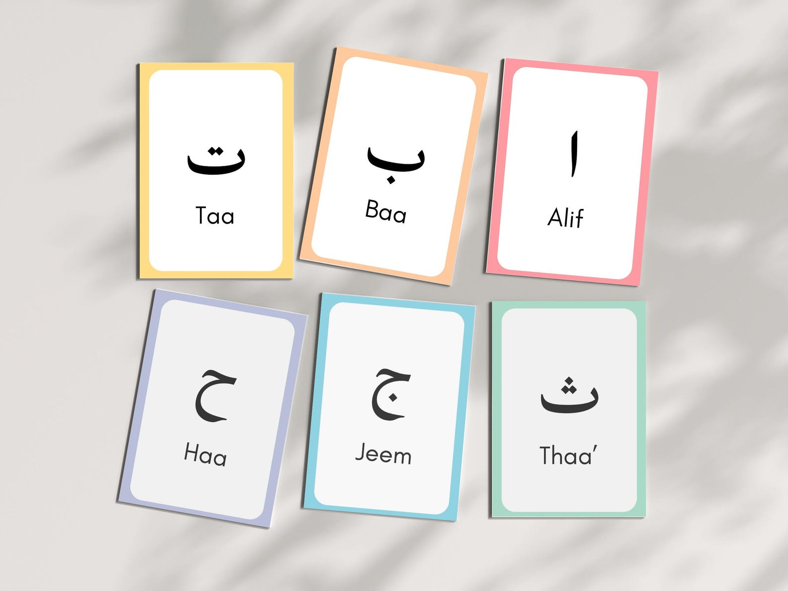 Islamic Educational Flashcards Bundle, Arabic Alphabet Flashcards ...
