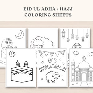 Eid Ul Adha Activity Book Printable, Eid Activity Printable, Hajj Kids ...