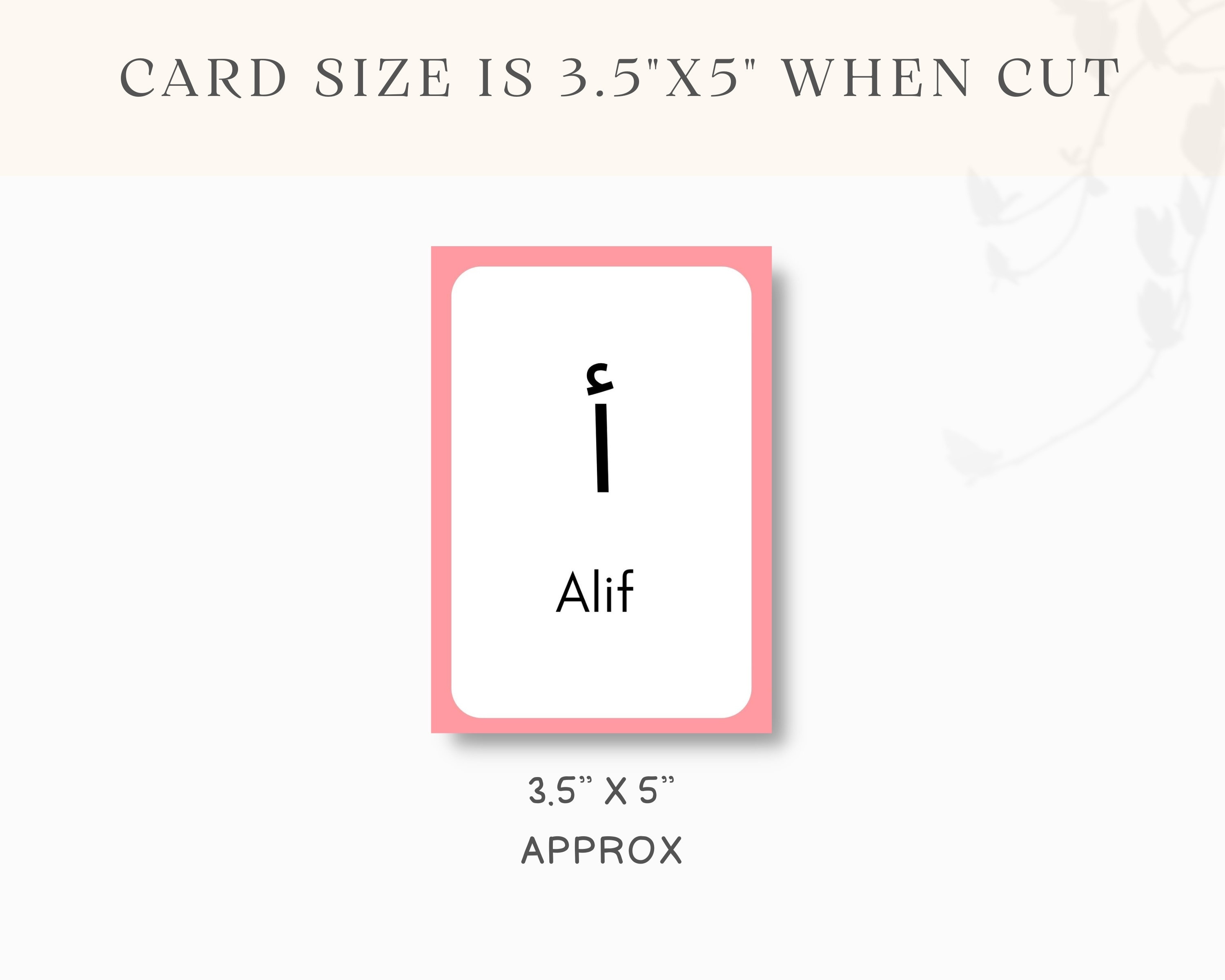 Arabic Alphabet Flashcards Arabic Alphabet Arabic - Etsy