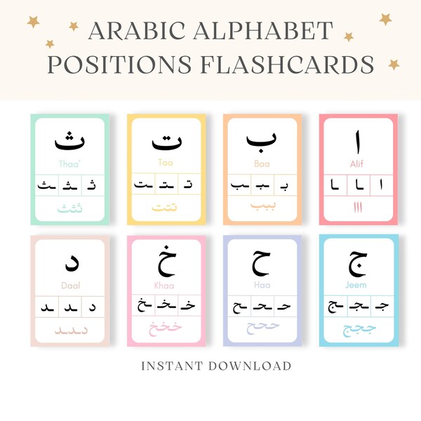 Arabic Alphabet - Etsy
