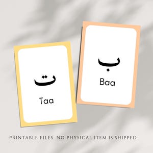 Arabic Alphabet Flashcards, Arabic Alphabet, Arabic Flashcards ...