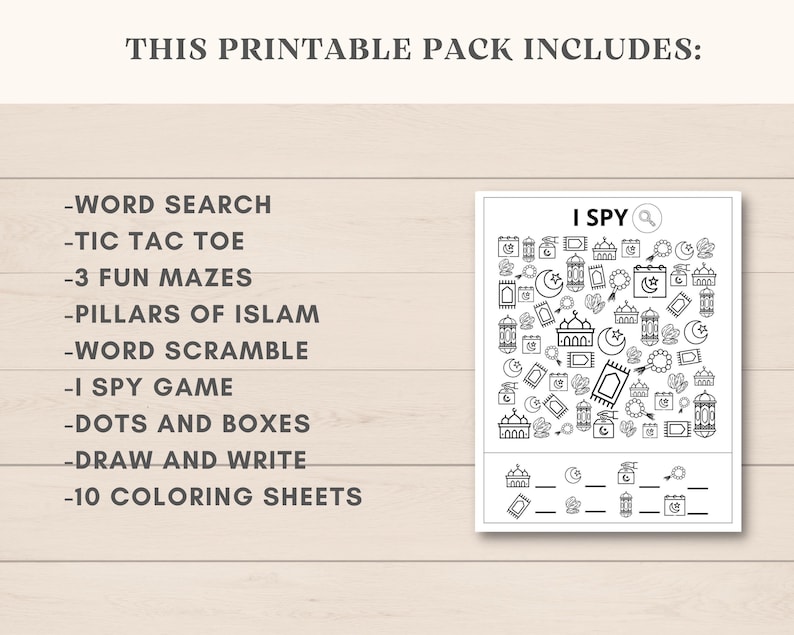 Ramadan Activity Book Printable, Eid Activity Book, Ramadan Printable ...