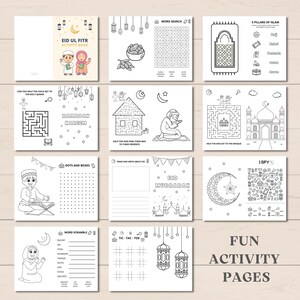 Eid Ul Fitr Activity Book, Eid Activity Book, Eid Printable, Eid ...