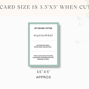 Kalima Flashcards, the Six Kalimas, Kalima of Islam, Kalima Flashcard PDF, Kalimas for Kids ...