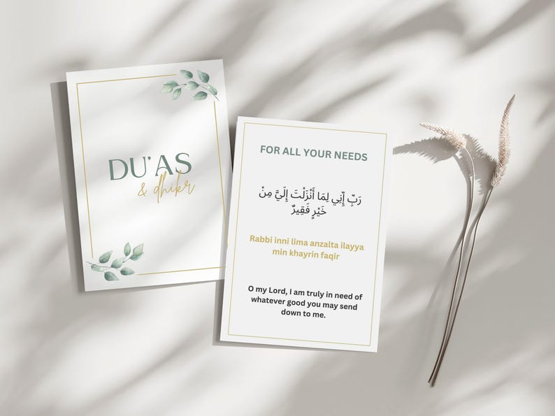Islamic Flashcards Bundle, Islamic Duas, Dua Cards, Dhikr Cards, Kalima ...