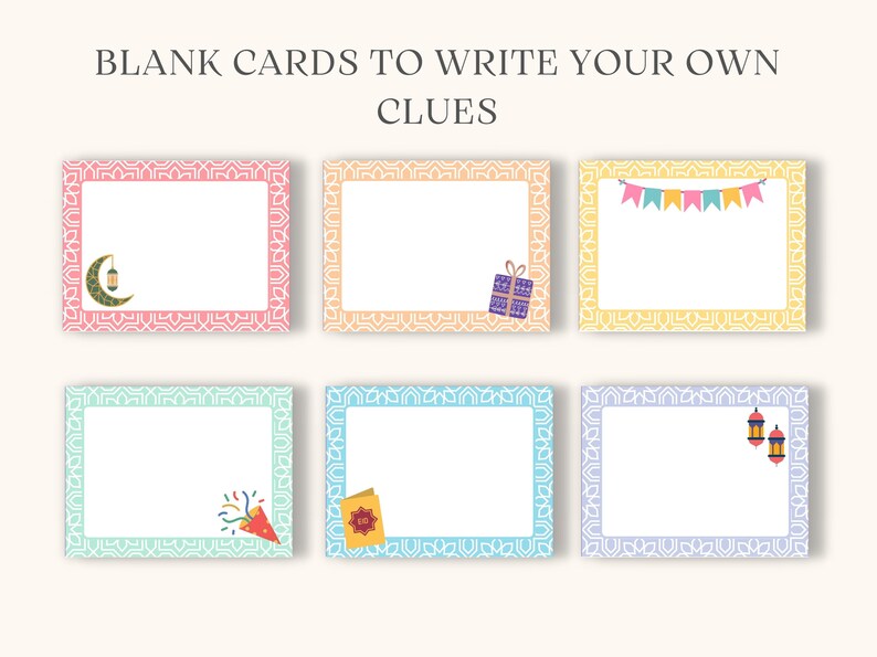 Eid Scavenger Hunt Printable, Eid Activity, Eid Games, Indoor Treasure ...