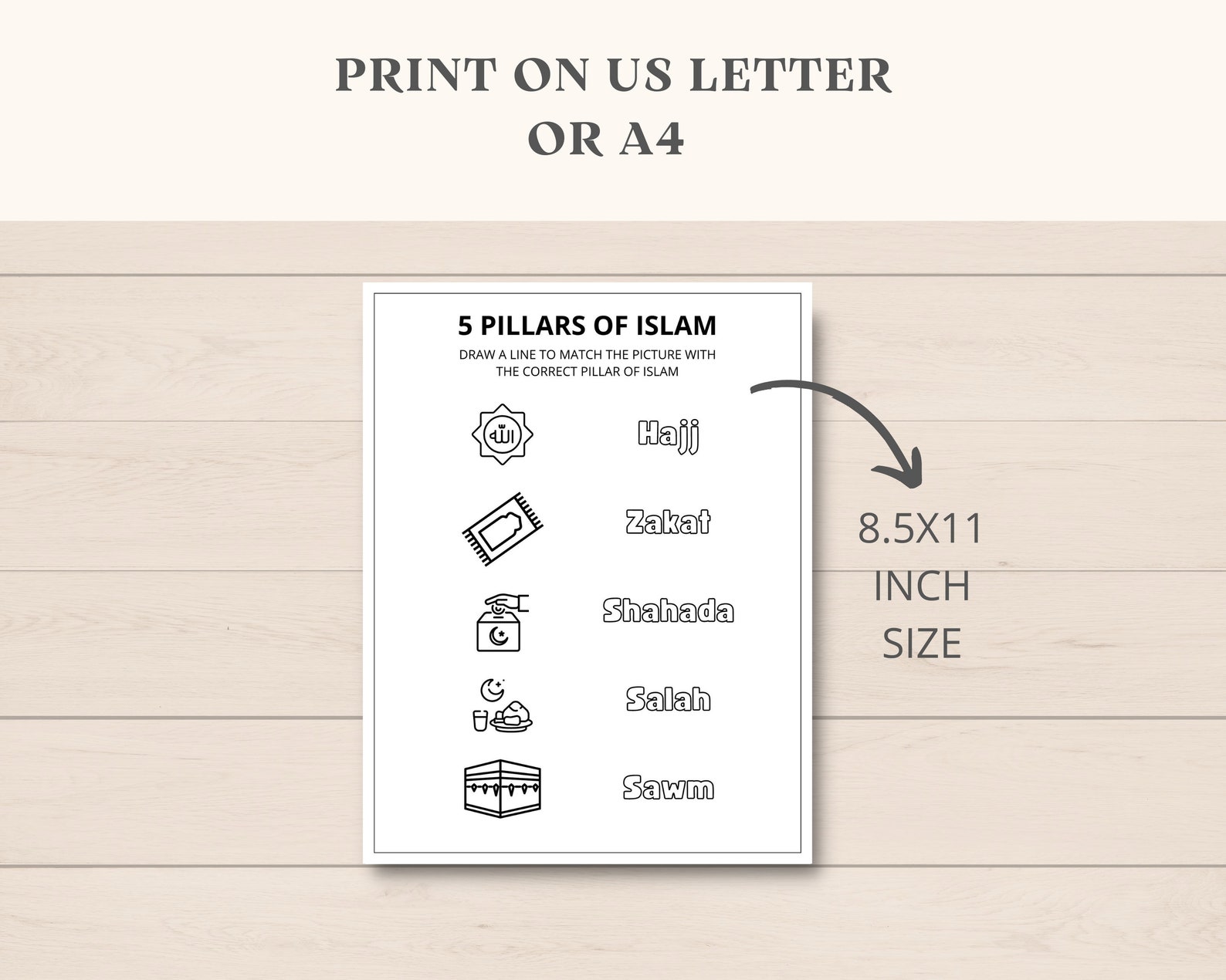 Islamic Activities Printable Islamic Kids Activity Islamic - Etsy