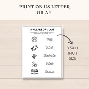 Islamic Activities Printable, Islamic Kids Activity, Islamic Coloring ...