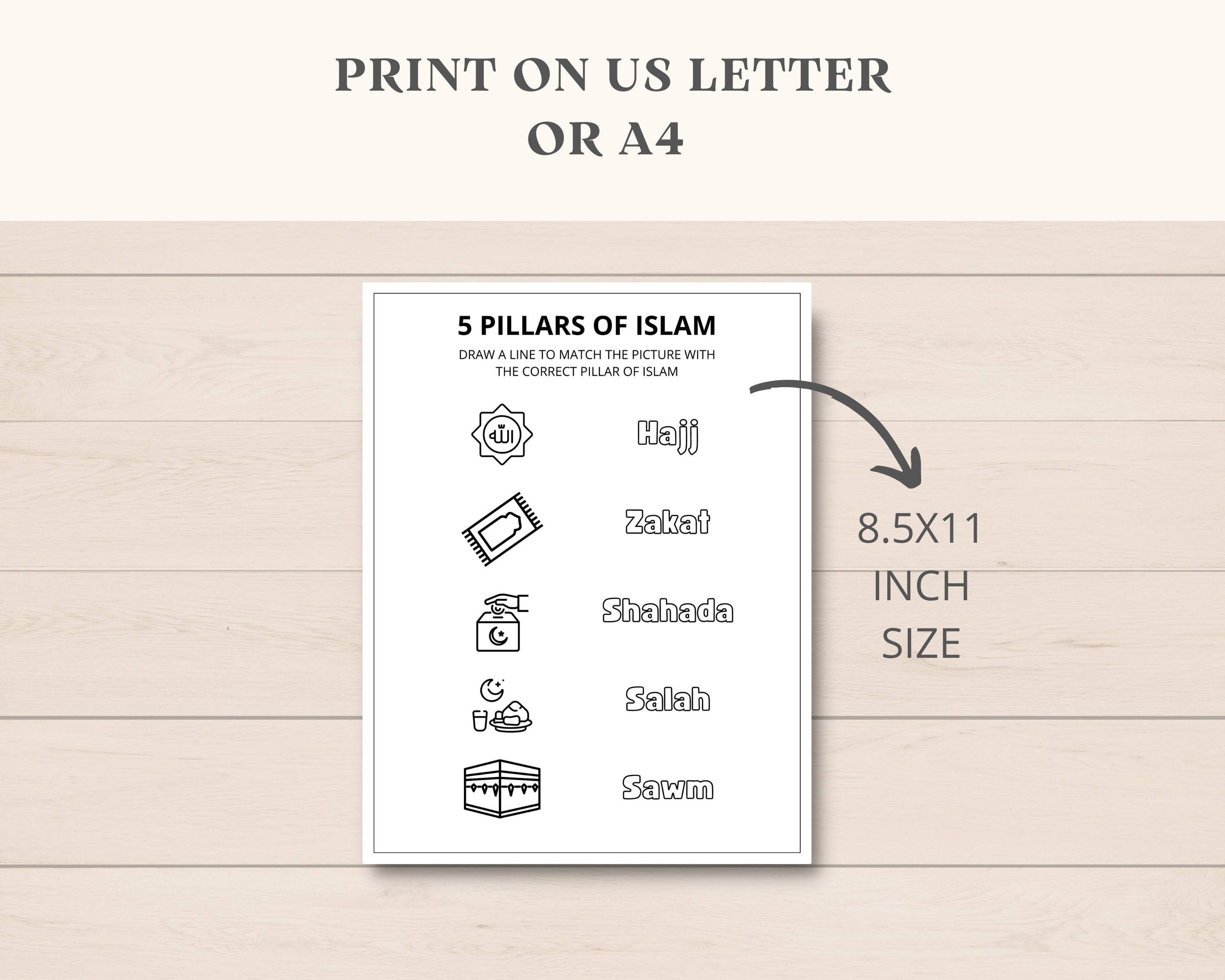 Islamic Activities Printable Islamic Kids Activity Islamic - Etsy