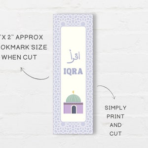 Islamic Kids Bookmarks, Printable Bookmarks, Muslim Bookmarks, Islamic ...