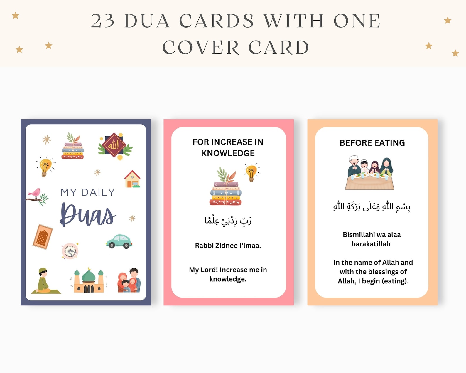 Kids Dua Cards Islamic Kids Printables Duas for Kids - Etsy UK