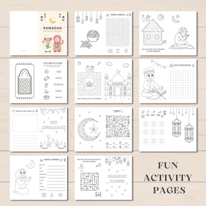 Ramadan Activity Book Printable, Eid Activity Book, Ramadan Printable ...