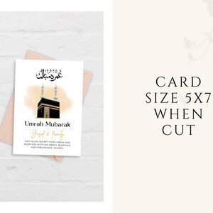 Umrah Mubarak Personalised Card, Umrah Mubarak Card, Umrah Card ...