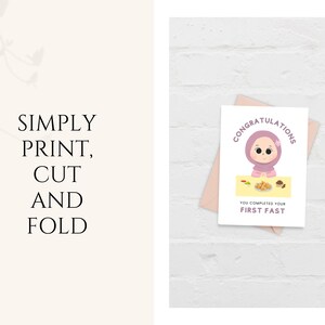 First Fast Card Printable, First Ramadan Kids, My First Fast, First ...