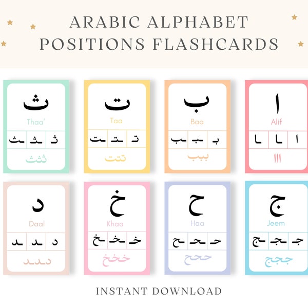 Arabic Alphabet - Etsy