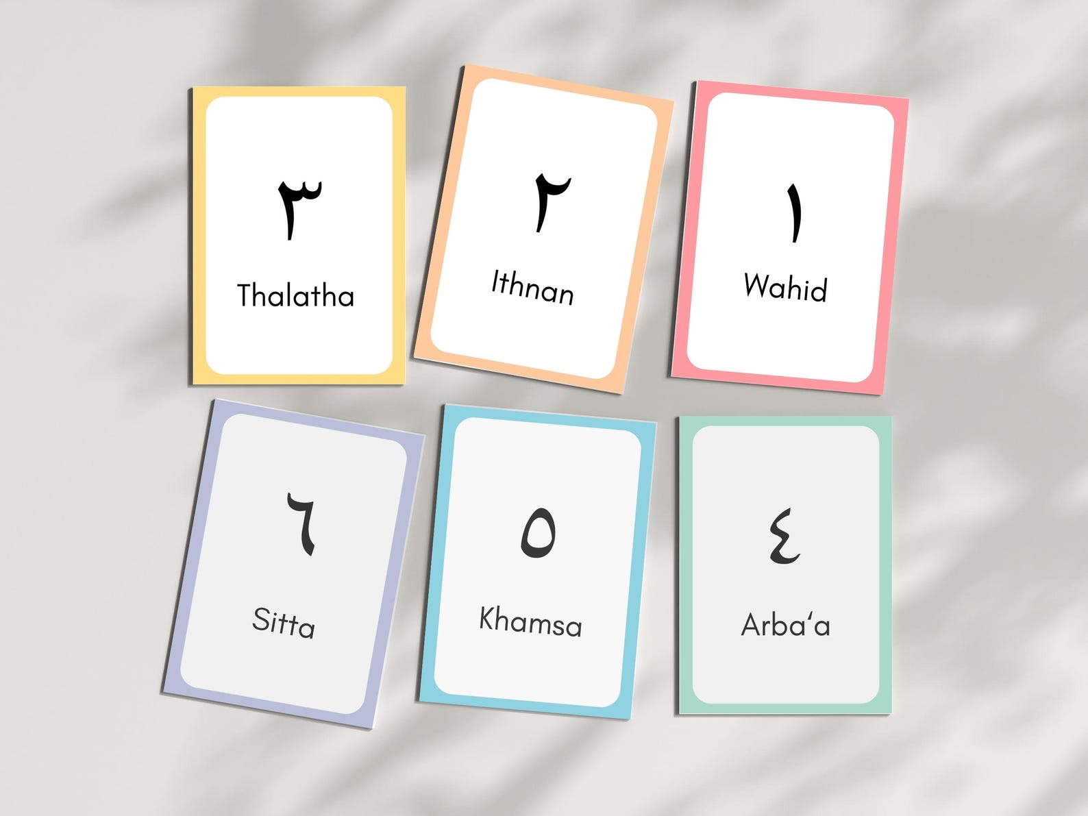 Arabic Number Flashcards, Arabic Numerals, Learn Arabic Numbers, Arabic ...