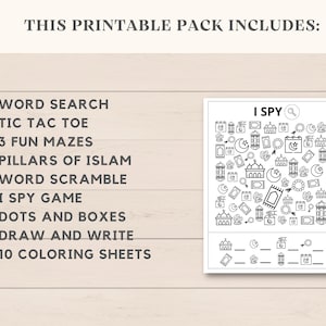 Ramadan Activity Printable, Eid Activities, Ramadan Activity Book ...