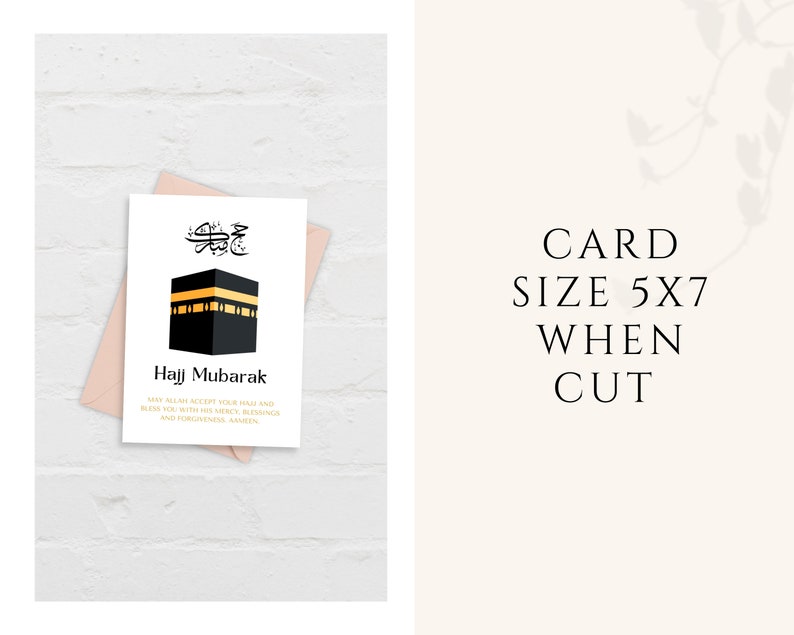 Hajj Mubarak Card Printable, Hajj Mubarak Card, Hajj Mubarak, Hajj ...