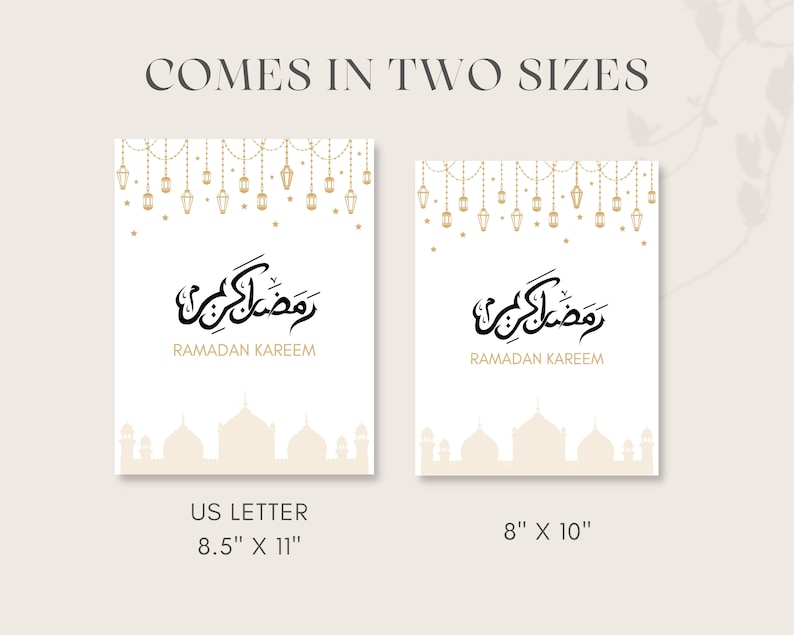 Ramadan Decoration Printable 3 Set Ramadan Printable Ramadan - Etsy