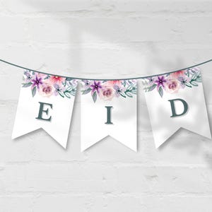 Eid Banner Printable, Eid Mubarak Banner, Eid Decoration, Eid ...