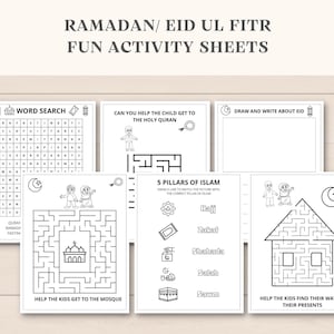 Ramadan Activity Book Printable, Eid Activity Book, Ramadan Printable ...