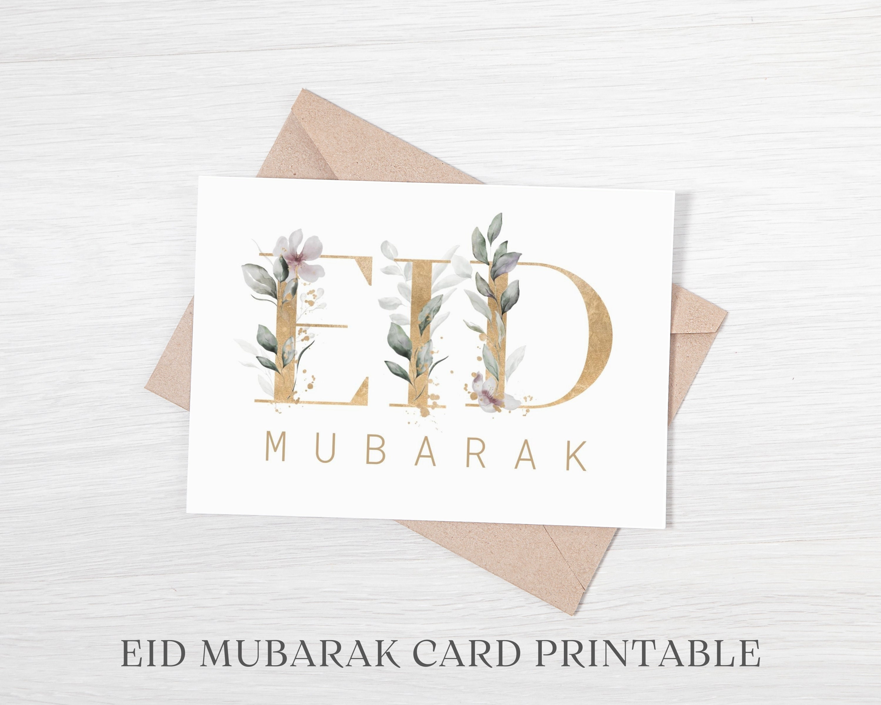 Eid Card Printable, Eid Card Digital, Eid Greeting Card, Happy Eid Card ...