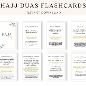Hajj Dua Cards, Hajj Duas Printable, Duas for Hajj, Hajj Duas Book, Hajj Flashcards, Hajj Duas ...