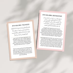 Kalima Flashcards, the Six Kalimas, Kalima of Islam, Kalima Flashcard ...