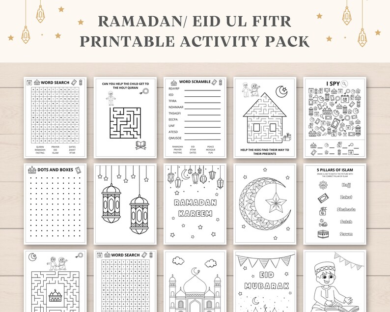 Ramadan Activity Printable Eid Activities Ramadan Activity - Etsy