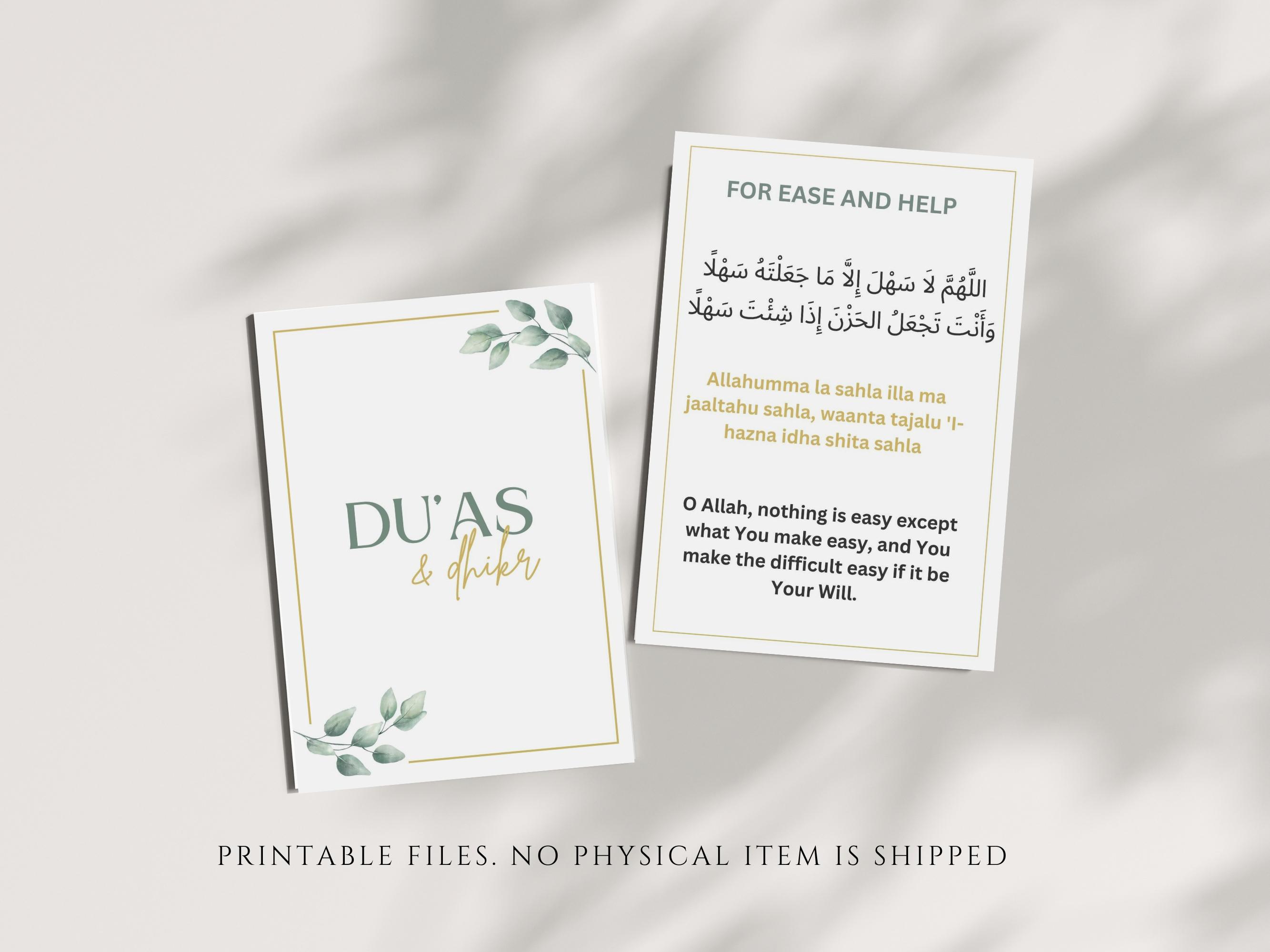 Dua Cards, Islamic Duas, Dua Cards Printable, Dua Book, Duas PDF, Daily ...