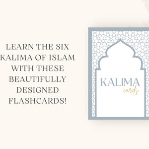 Kalima Flashcards, the Six Kalimas, Kalima of Islam, Kalima Flashcard ...