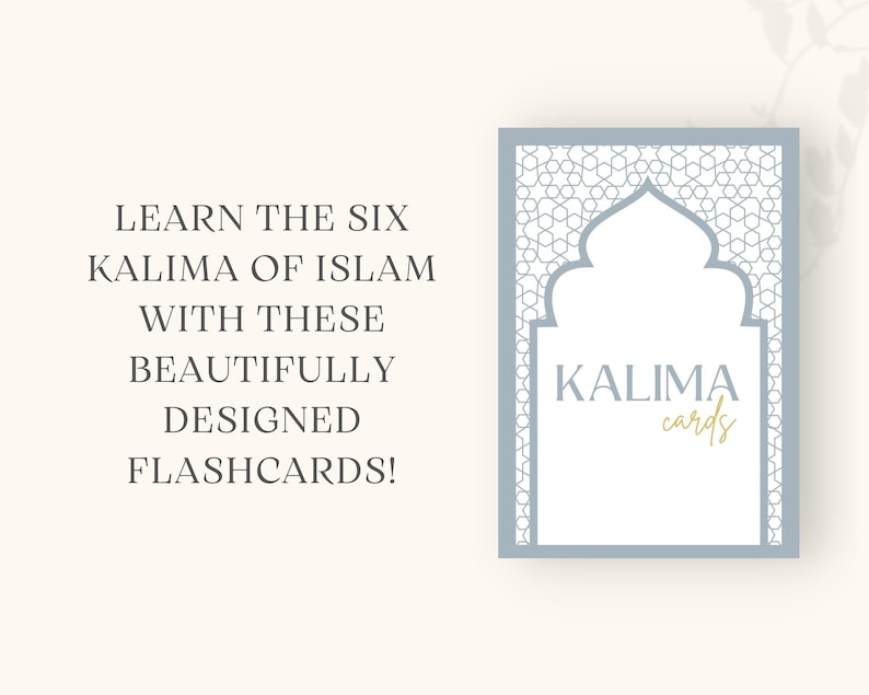 Kalima Flashcards, the Six Kalimas, Kalima of Islam, Kalima Flashcard ...